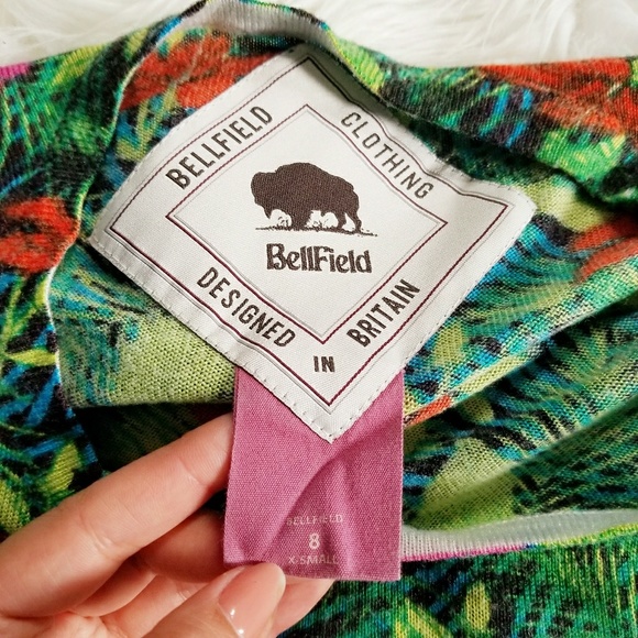 Bellfield | Tops | Bellfield Botanical Print Sweater | Poshmark